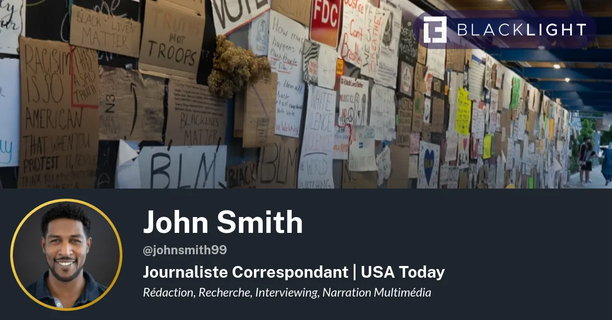 John Smith, Journaliste Correspondant à USA Today - Blacklight